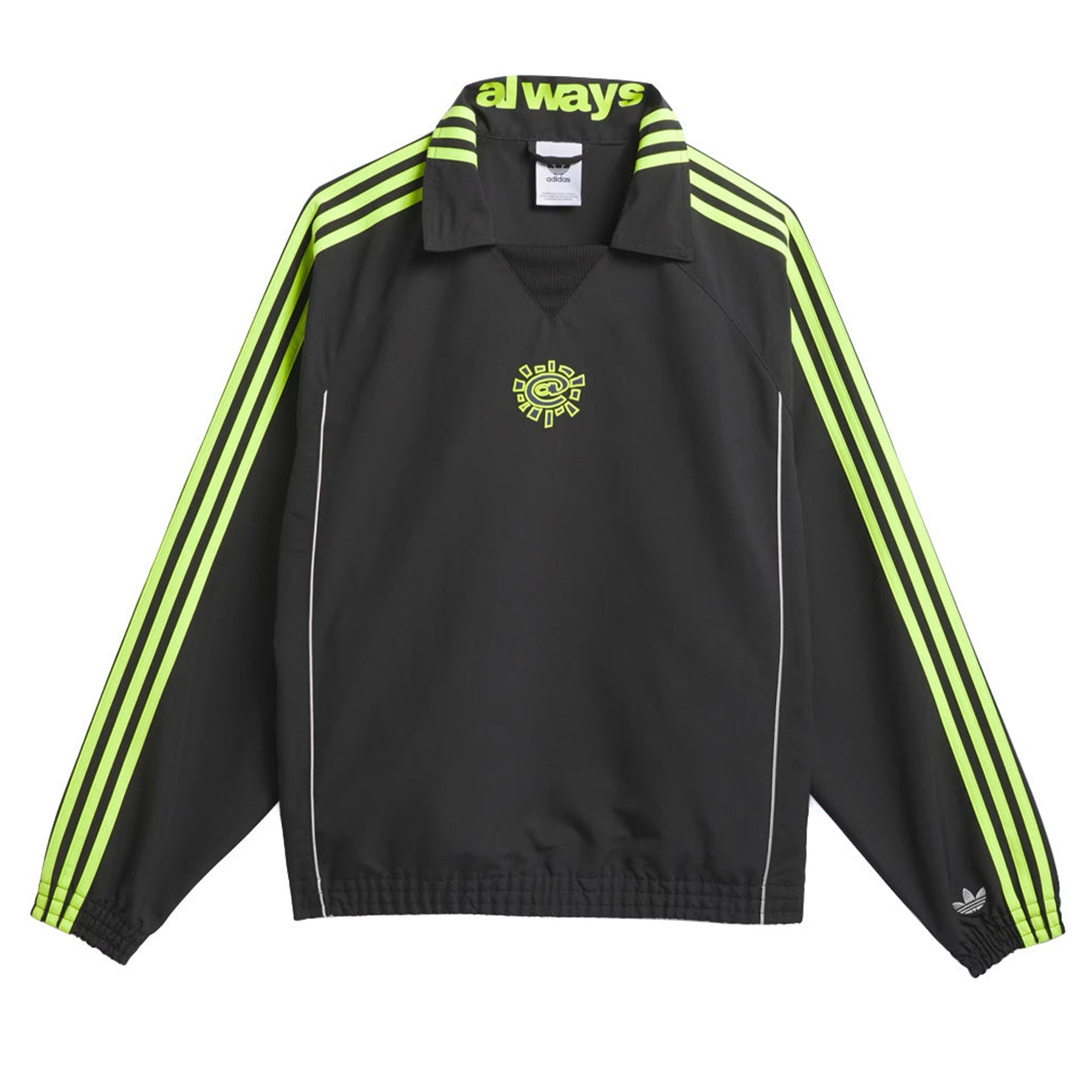 adidas x Always ADWYSD Wind Jacket Black/Semi Solar Slime - Orchard ...