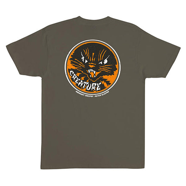 Creature Creeper Tee Olive - Orchard Skateshop