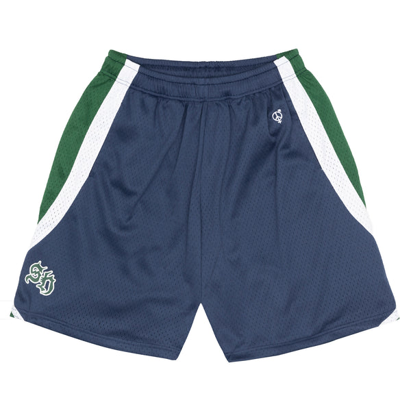 Sexhippies Hoop Shorts Navy/Green/White - Orchard Skateshop