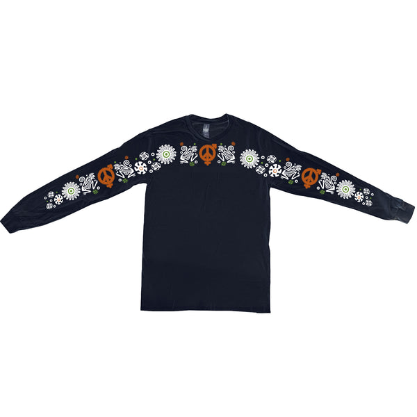 Sexhippies Primate Ls Tee Navy Orchard Skateshop