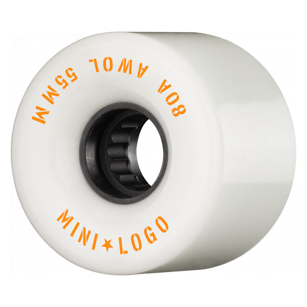 Mini Logo Wheels AWOL A-Cut White 78a 55mm - Orchard Skateshop